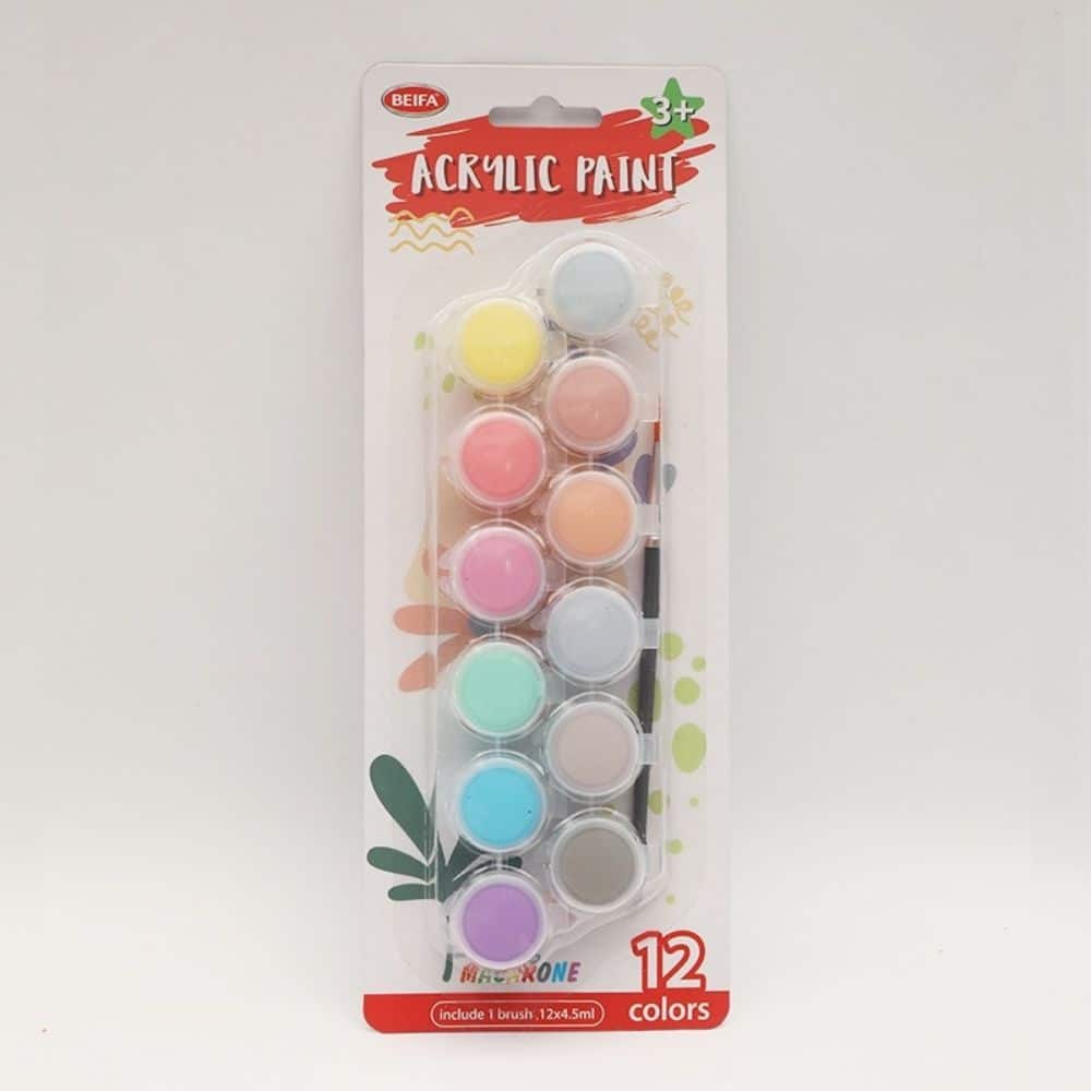 Acrylic Paint Set 6 Bright Colours | Perfect Dealz